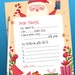 Santa Cookie and Milk Letter, Letter to Santa, Christmas Wish List ...
