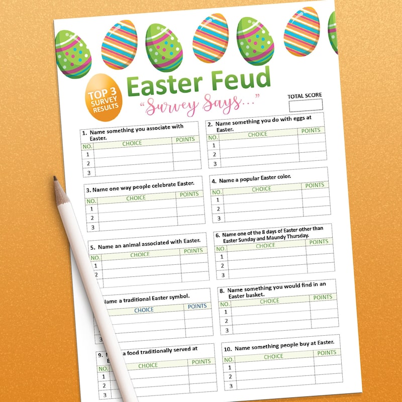 Easter Family Feud - Etsy
