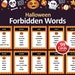 Printable Halloween Forbidden Words Game, Halloween Party Games ...