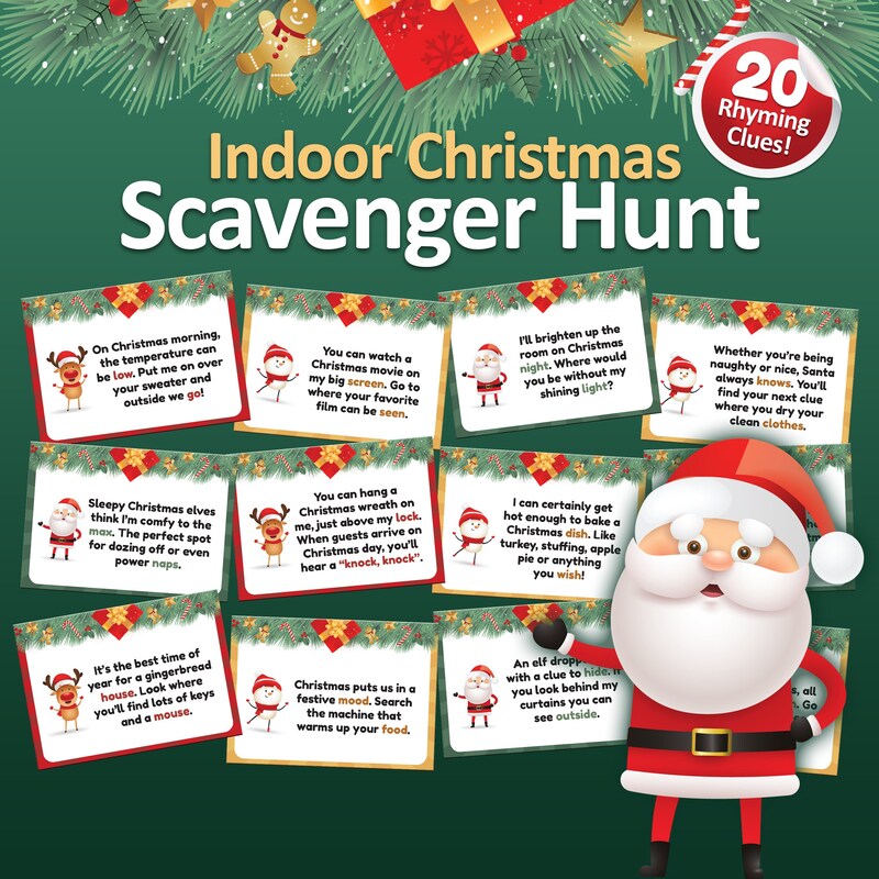 Indoor Scavenger Hunt - Etsy
