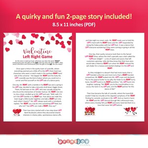 Valentine Games, Left Right Game, Pass the Gift Game, Galentines Day ...