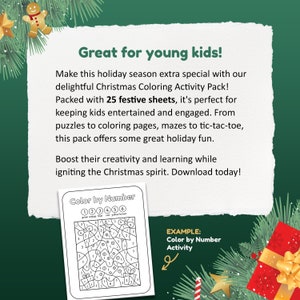 Christmas Coloring Pages, Kids Coloring Book, Kids Activity Book ...