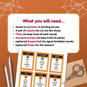 Printable Halloween Forbidden Words Game, Halloween Party Games ...