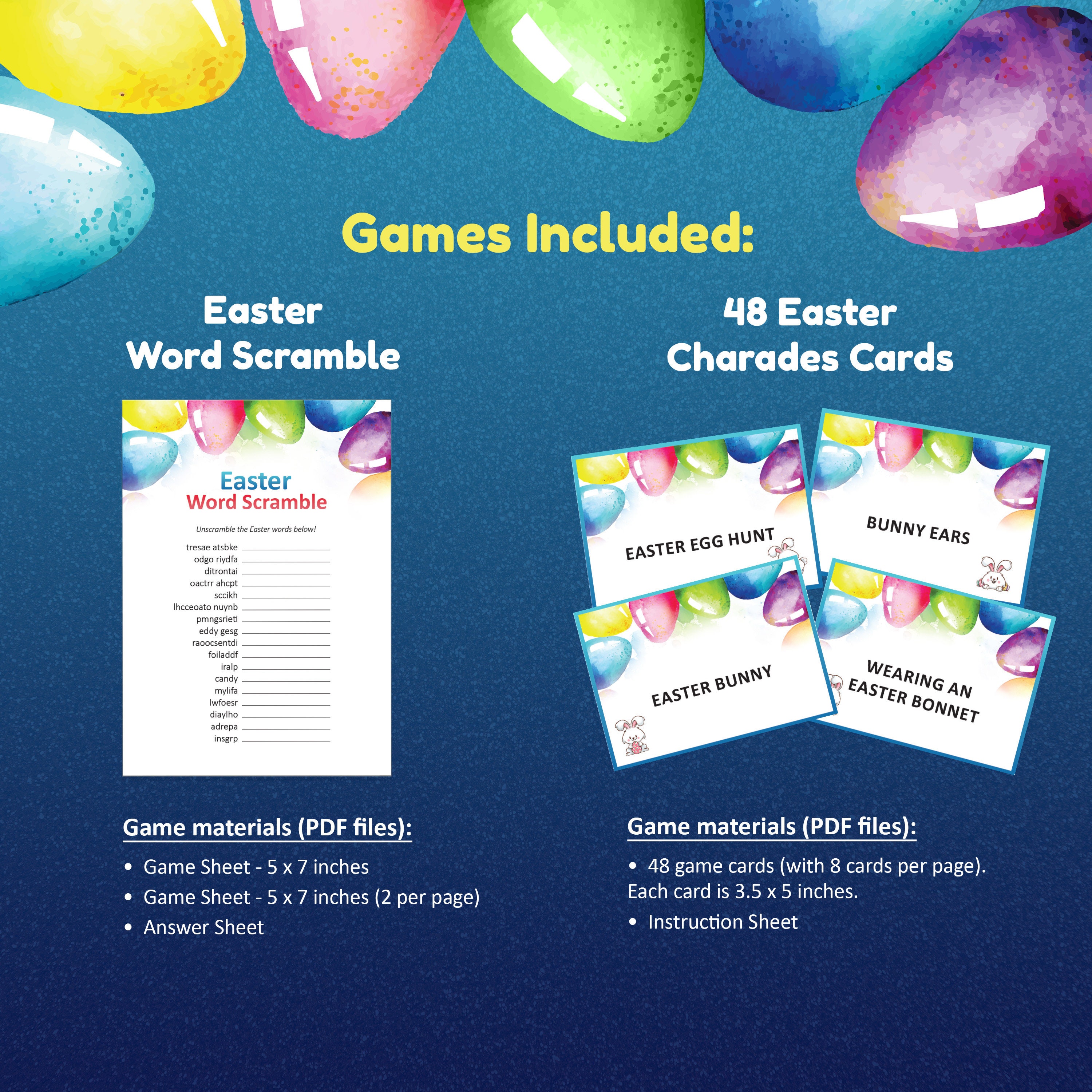 Printable Easter Games, Printable Games, Easter Games for Adults ...