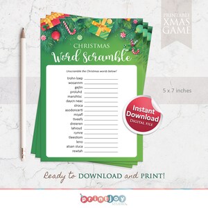 Printable Christmas Games Bundle, Christmas Party Games Package ...
