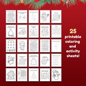 Christmas Coloring Pages, Kids Coloring Book, Kids Activity Book ...