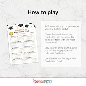 Graduation Party Games, High School Grad, Feud Game, 2025 Grad Party ...