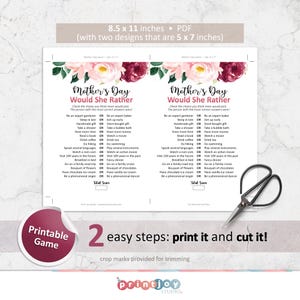 Would Mommy Rather, Mothers Day Games, Would She Rather, Mother Day ...