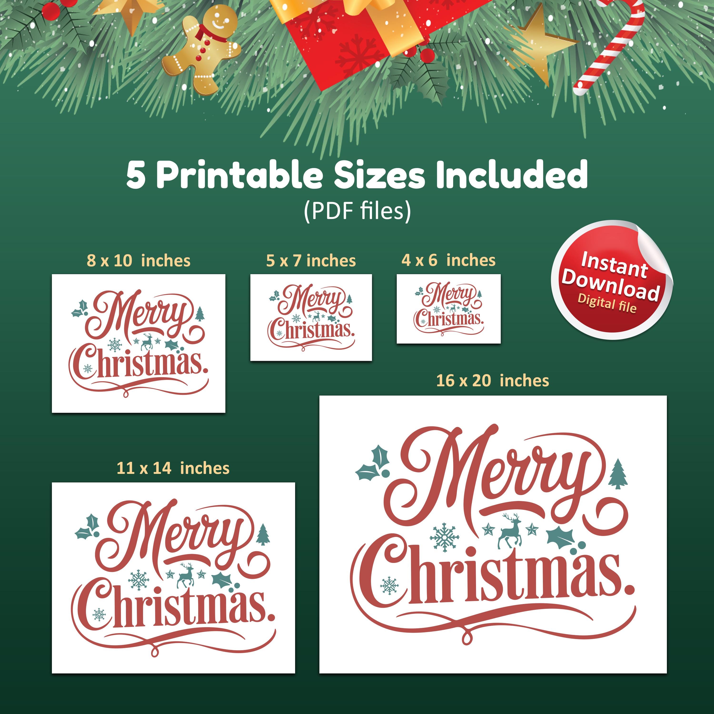 Merry Christmas Sign, Christmas Decor Indoor, Christmas Wall Decor ...