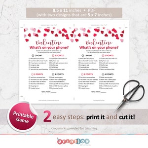 Valentine's Day Game, What's on Your Phone Game, Valentine Games, What ...