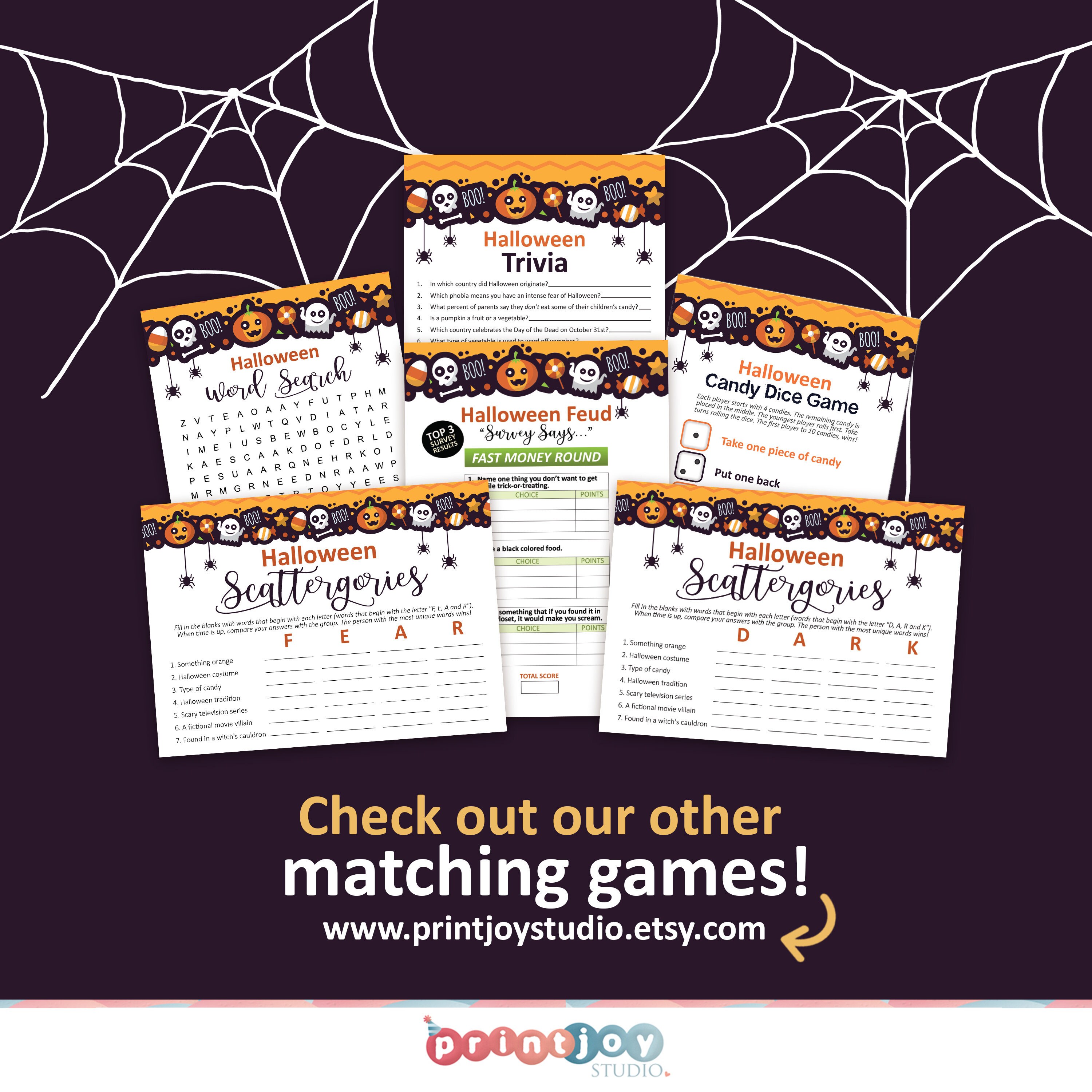 Outdoor Halloween Scavenger Hunt, Outdoor Scavenger Hunt for Kids ...