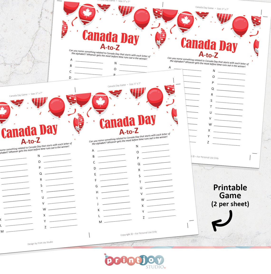 Printable Canada Day Games Bundle Instant Download | Etsy