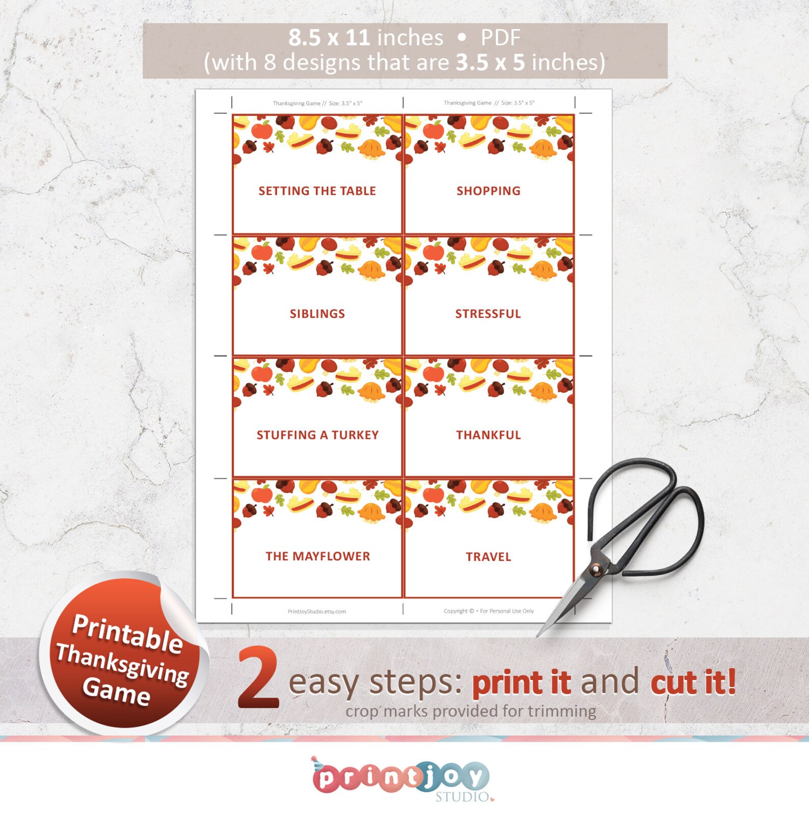 Thanksgiving Charades Game Thanksgiving Games Thanksgiving - Etsy