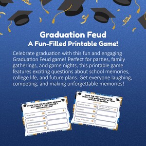 Graduation Feud, 2025 Graduation Party Games, Graduation Party Template ...