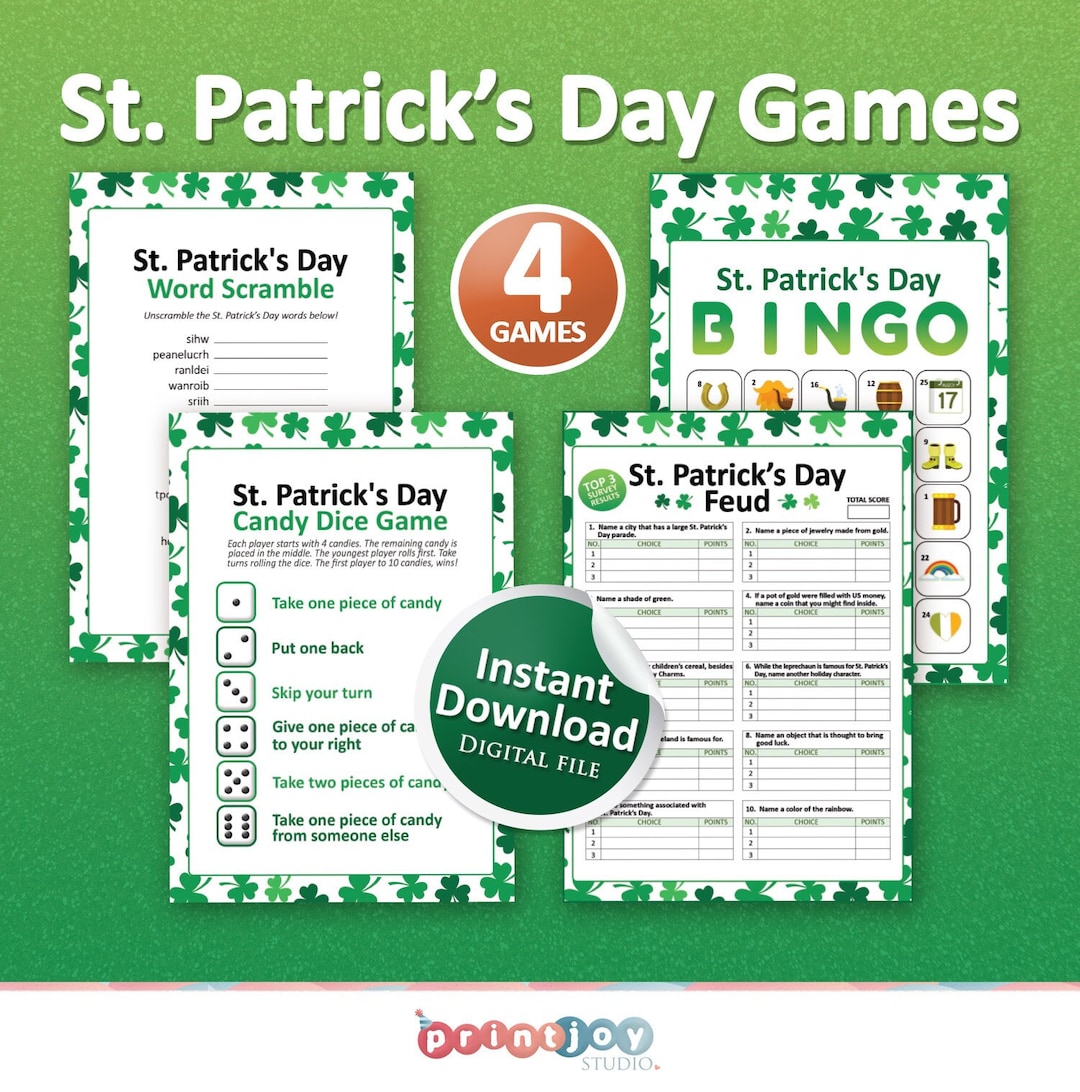 St Patricks Day Games, St Patricks Day Party, Saint Patricks Day, Saint ...