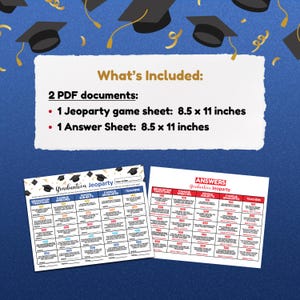 Graduation Trivia, Graduation Games, Graduation Party Games, 2025 ...