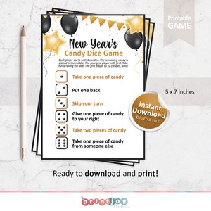 New Years Eve Games Bundle, New Years Games for New Years Party ...