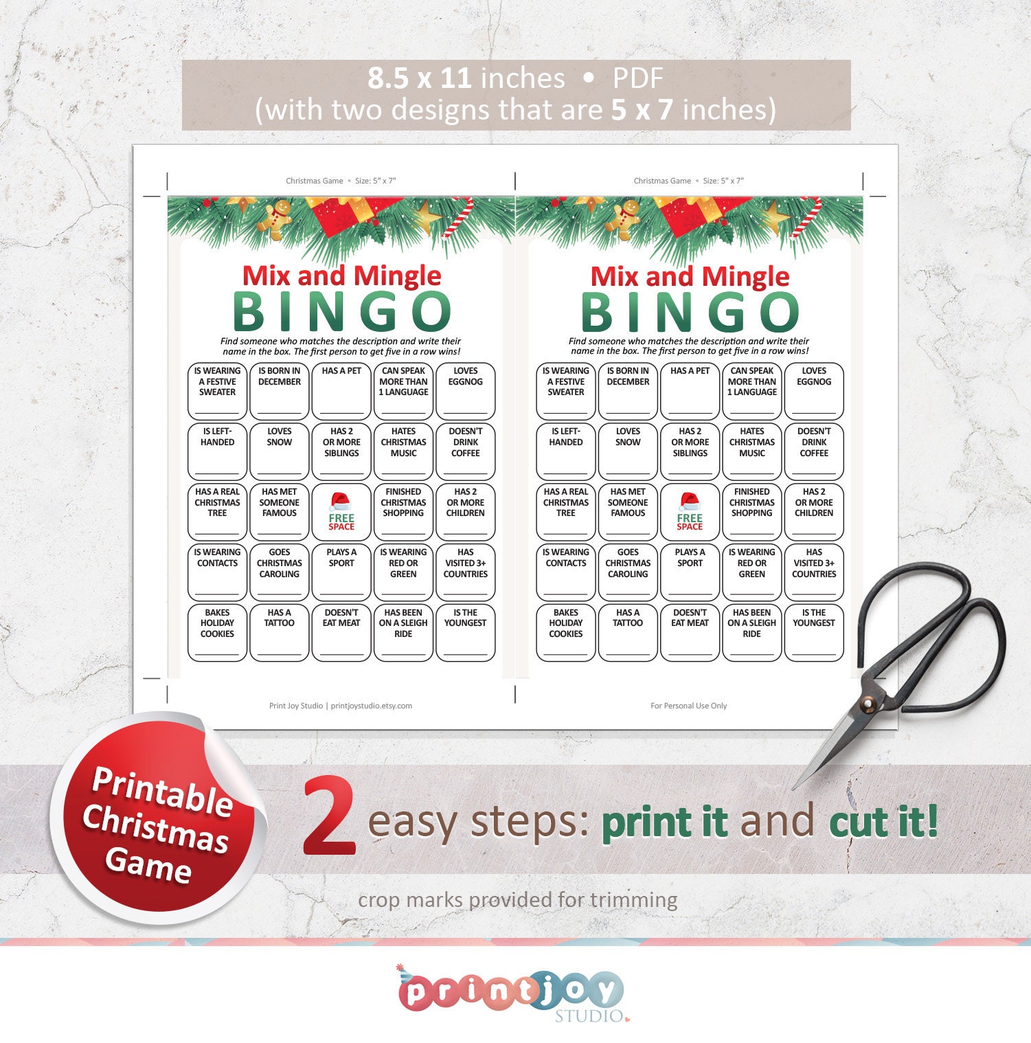 Mix and Mingle Bingo Christmas Bingo Cards Find the Guest - Etsy Canada