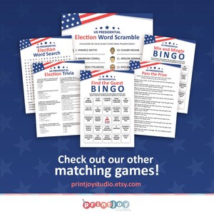 Election Feud Game, Party Games, Trump Vs Harris, Election Day Games ...