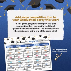 Graduation Trivia, Graduation Games, Graduation Party Games, 2025 ...