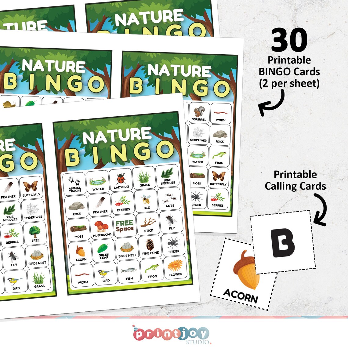 Outdoor Games for Families, Nature Bingo Cards, Outdoors, Nature ...