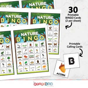 Outdoor Games for Families, Nature Bingo Cards, Outdoors, Nature ...