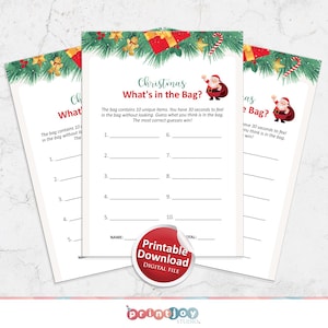 Christmas Whats in the Bag Game, Adult Christmas Games, Christmas Party ...