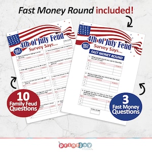 4th of July Games, 4th of July Printable, Family Games, Fourth of July ...