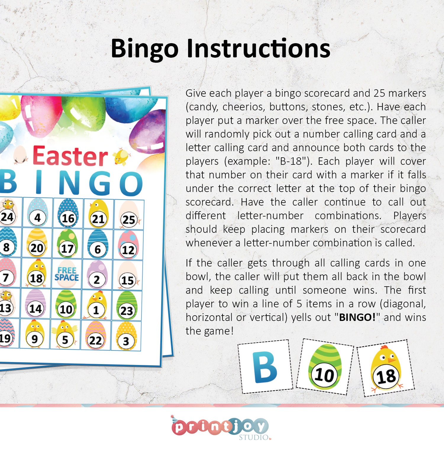 Juegos de Pascua Tarjetas BINGO de Pascua Imprimibles de - Etsy España