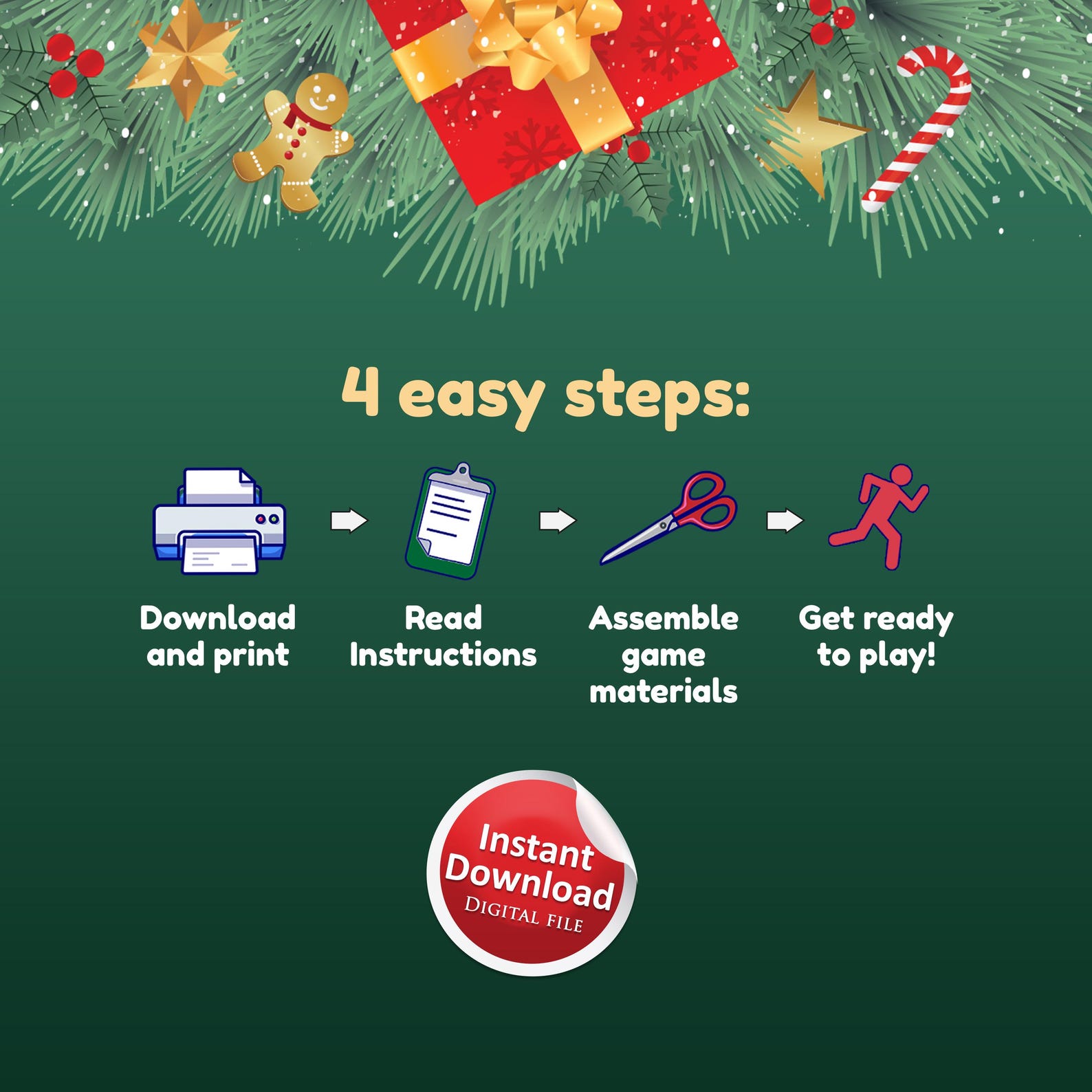 Christmas Forbidden Words, Fun Christmas Games Printable, Christmas ...
