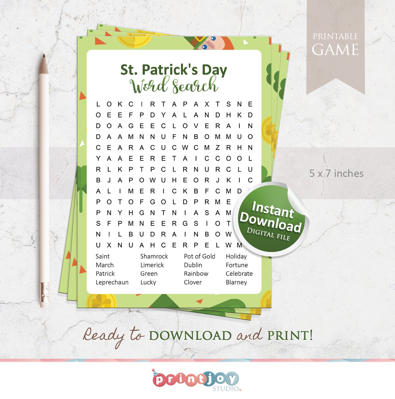 St Patricks Day Game, Saint Patricks Day, Family Games, Printable Games ...