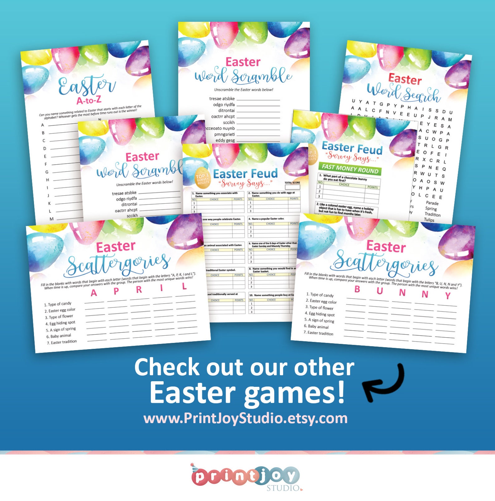 Printable Easter Scattergories Game Easter Printables - Etsy Canada