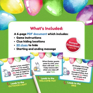 Outdoor Easter Scavenger Hunt for Kids, Easter Hunt Clues, Printable ...