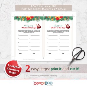 Christmas Whats in the Bag Game, Adult Christmas Games, Christmas Party ...
