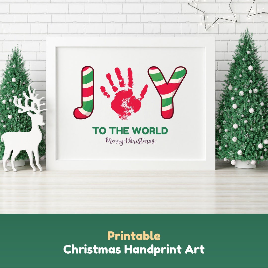 Christmas Handprint Art, Christmas Handprint Craft, Christmas Gift ...