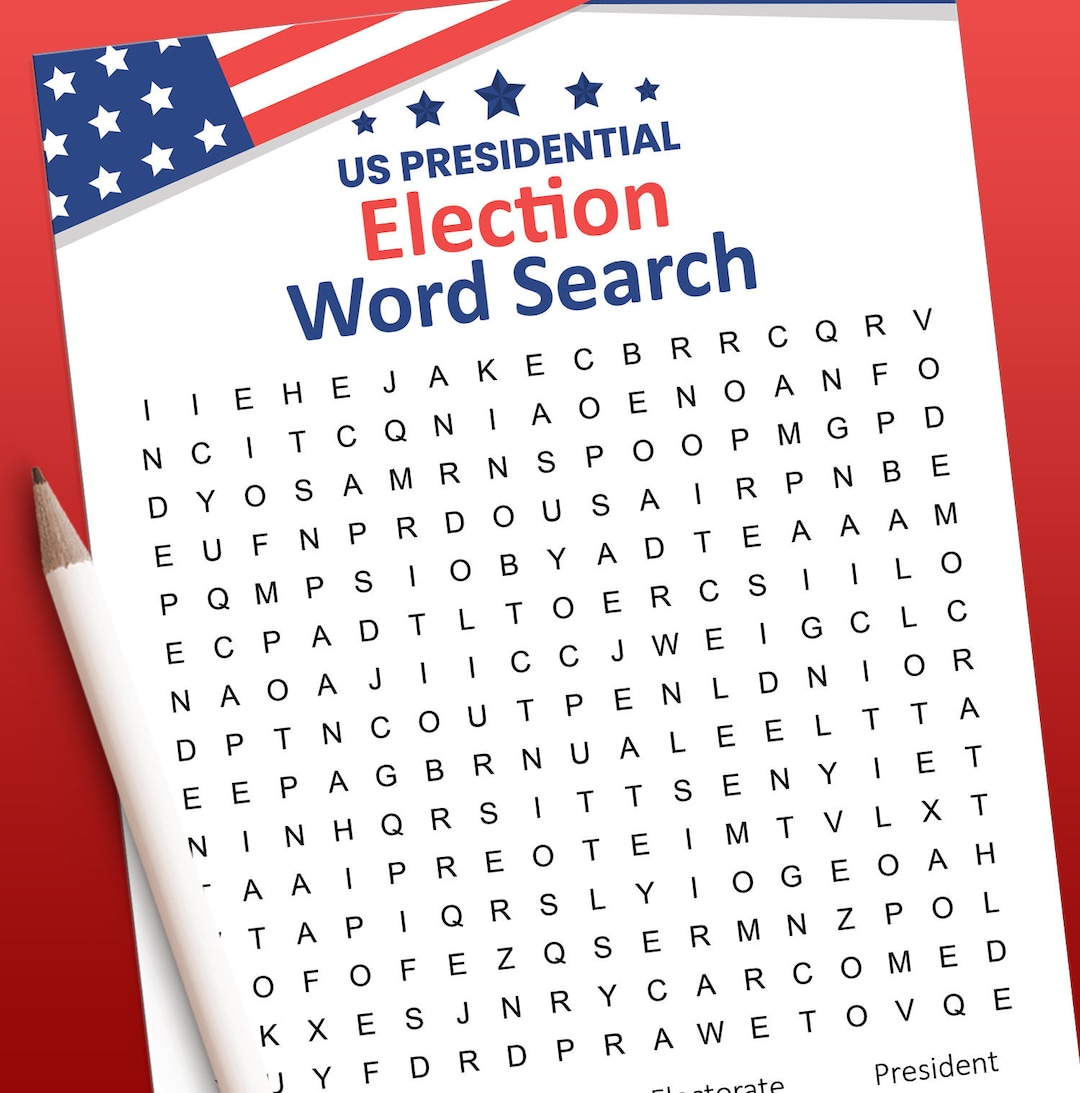 Printable Election Game, Election Party Games, Election Night Party ...