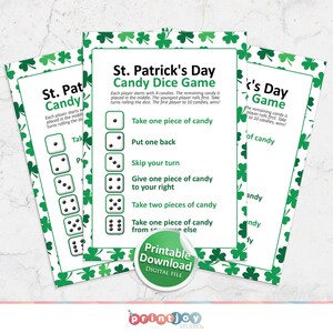 Candy Dice, St Patricks Day Games, Dice Games, Saint Patricks Day ...