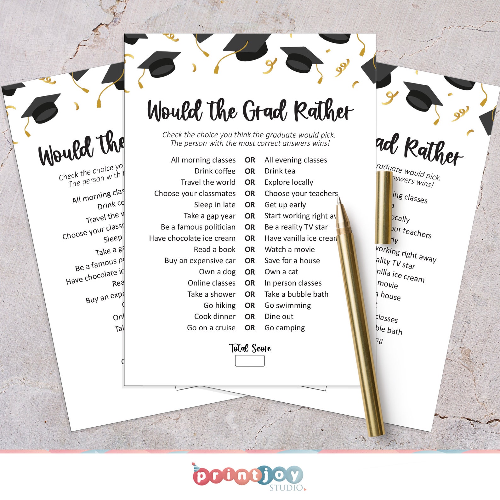 How Well Do You Know the Graduate, Graduation Game, Would You Rather ...