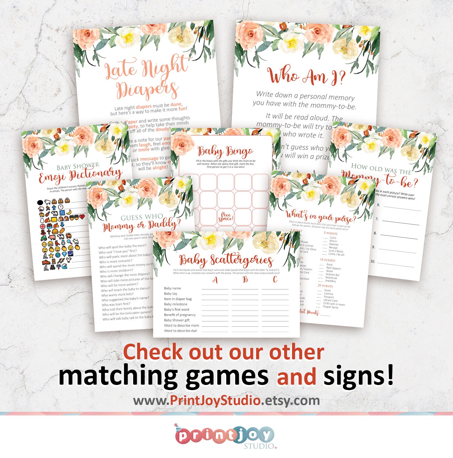 Baby Shower Games Baby Word Scramble Baby Babble Game | Etsy Canada