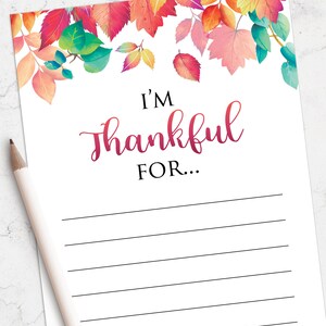 Thankful Printable, Gratitude Printable, Thanksgiving Printables ...