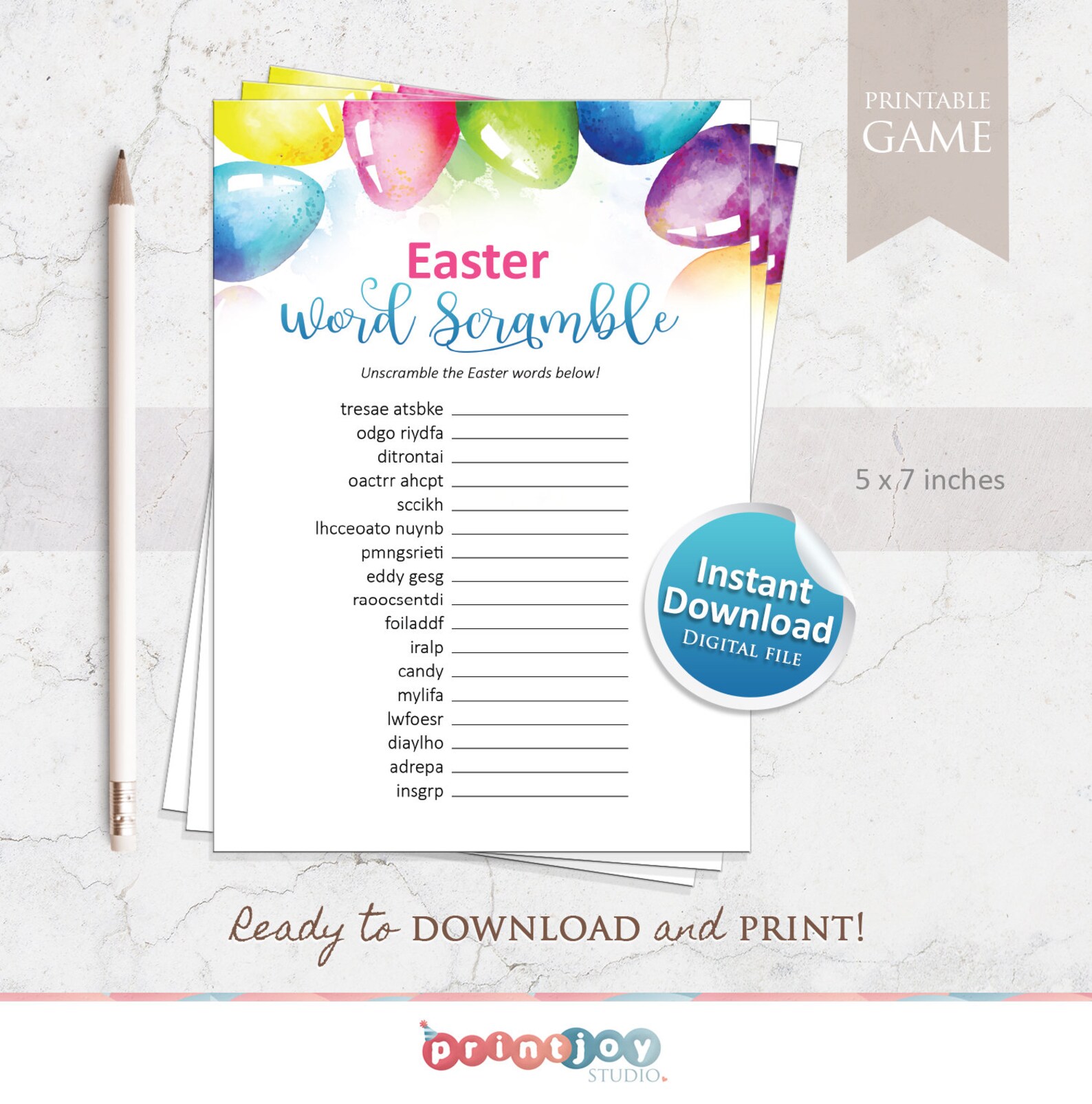 Easter Games Bundle Easter Printables Family Games Easter - Etsy