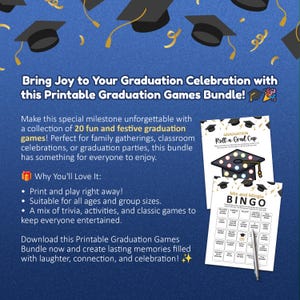 2025 Graduation Games, Graduation Bundle, Class of 2025, Graduation ...
