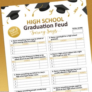 Graduation Party Games, High School Grad, Feud Game, 2025 Grad Party ...