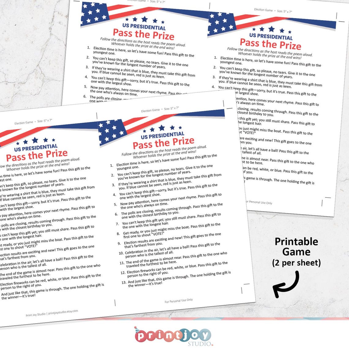 2024 Election Pass the Gift Game, Party Games, Donald Trump Vs Kamala ...