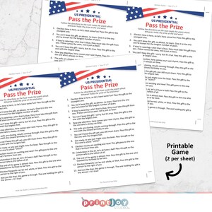 2024 Election Pass the Gift Game, Party Games, Donald Trump Vs Kamala ...