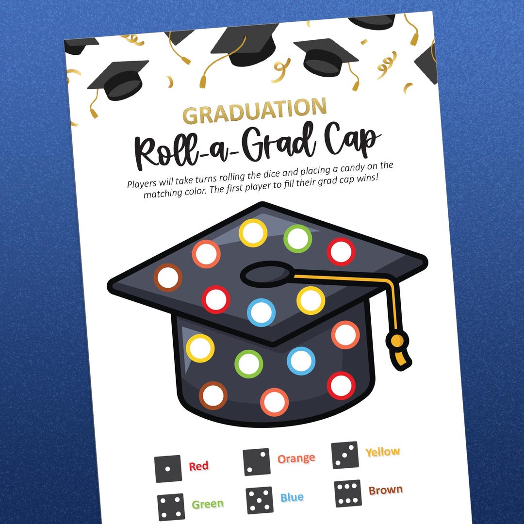 Graduation Dice Game, 2025 Graduation Games, Grad Party, Fun Party Game ...