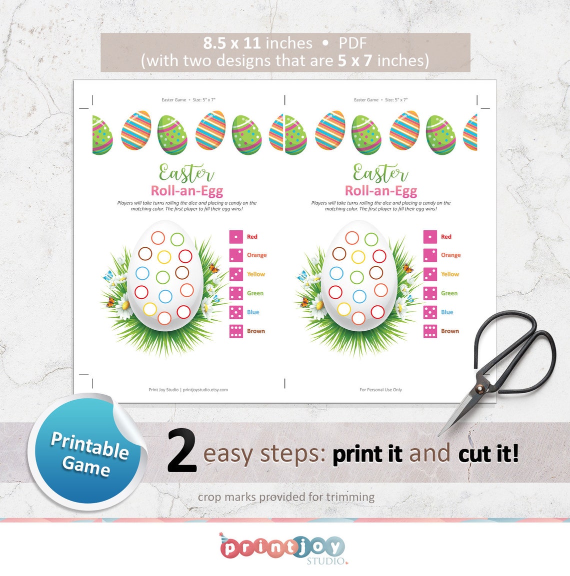 Printable Easter Games for Kids, Dice Game for Kids, Easter for Kids ...