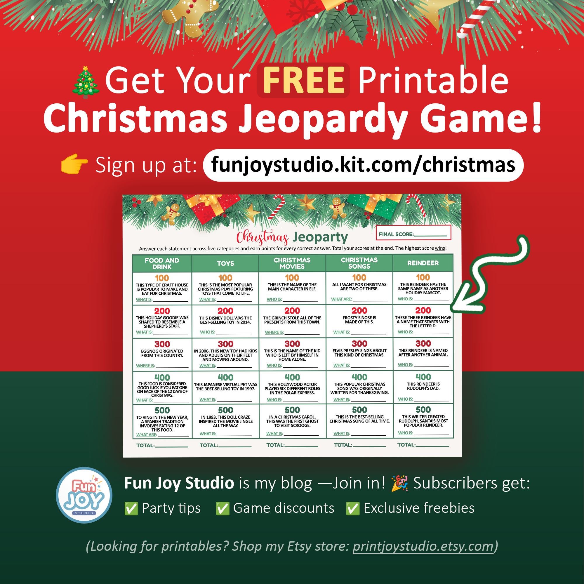 Christmas Pass the Present Game, Christmas Game, Christmas Party Game ...