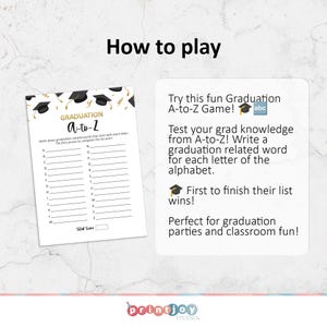 Graduation Game, Graduation Party Game, Printable Graduation Games ...