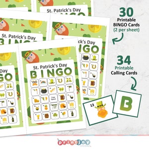 St Patricks Day Bingo Cards, Saint Patricks Day, Bingo Game, Saint ...